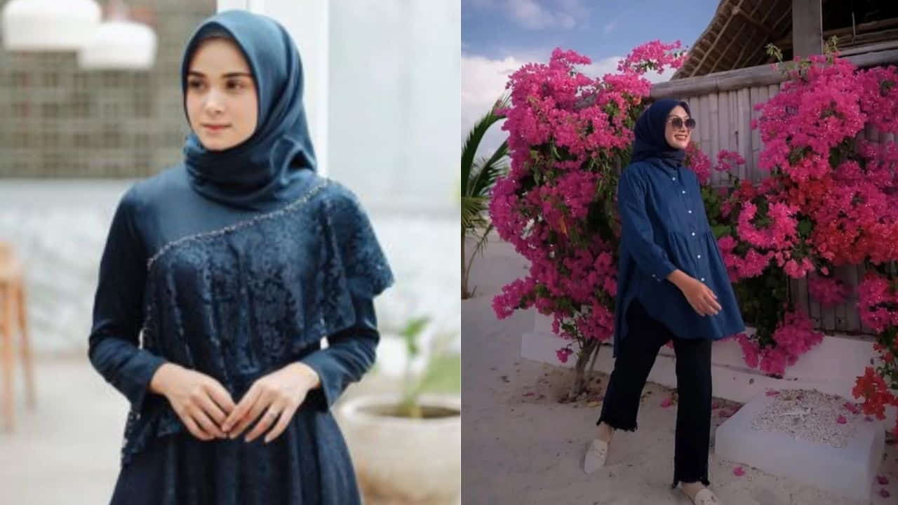 19 Idea Baju Navy Blue Tudung Warna Apa | Trendy & Casual