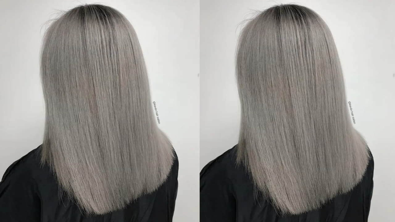 24 Idea Warna Rambut Ash Grey Terkini di Malaysia | Comel