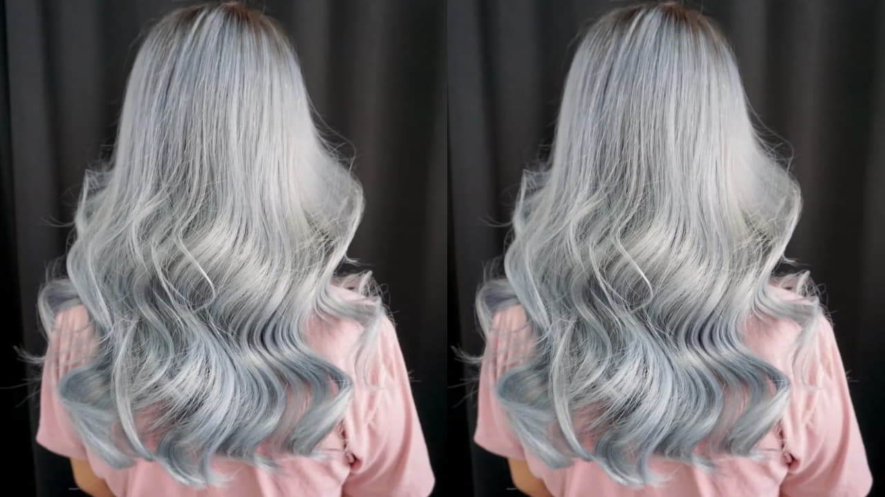 24 Idea Warna Rambut Ash Grey Terkini di Malaysia | Comel